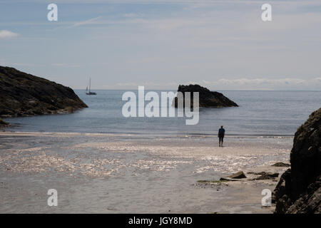 Port Mora bay, near Portpatrick, Dumfries & Galloway, Scotland Stock ...