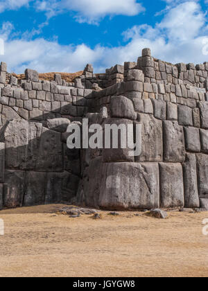 Inca Wall in SAQSAYWAMAN Peru South America. Example of polygonal ...