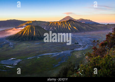 Sunrise on Mount Bromo, Java Island, Indonesia Stock Photo - Alamy