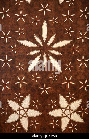 Mother of pearl decoration. Star. Sheikh Zayed Mosque. 1995. Emirate of ...