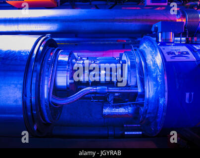 Open tube of the Large Hadron Collider Stock Photo - Alamy