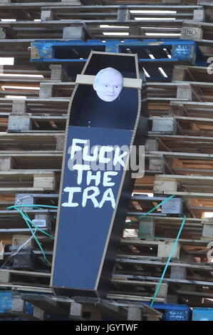 EDS NOTE LANGUAGE An effigy of former Sinn Fein Martin McGuinness ...