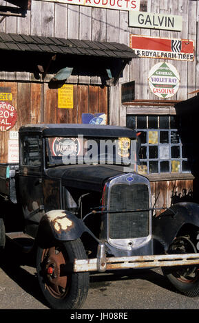 Galvin gas station, Busek Auto Museum, Galvin, Washington Stock Photo ...