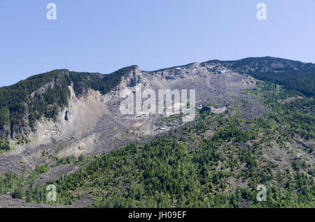 The Hope landslide is the largest landslide recorded in Canada. It ...