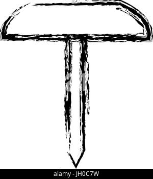 school push pin thumbtack side view Stock Vector Image & Art - Alamy