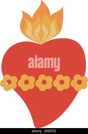 sacred heart cartoon icon image Stock Vector Image & Art - Alamy