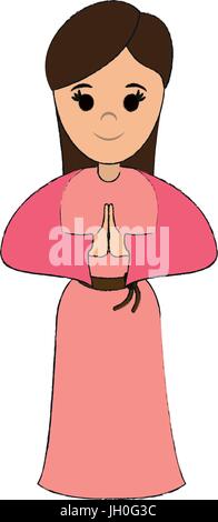 woman wearing tunic cute cartoon icon image Stock Vector Image & Art ...