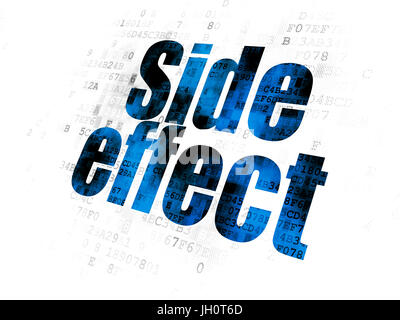 Health concept: Side Effect on Digital Data Paper background Stock ...