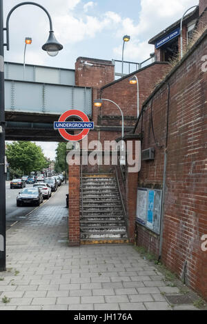 London underground Snaresbrook tube station sign on the platform Stock ...