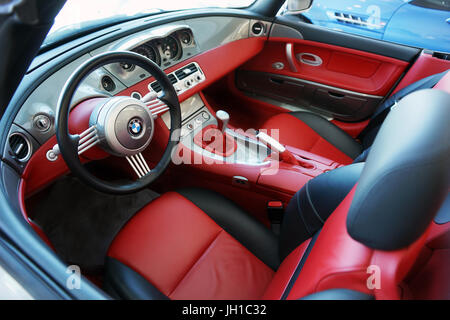 BMW Z8 interior at the Exotic car show in Sarasota Florida Stock Photo ...