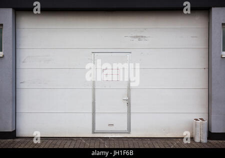 Big Industrial Doors at Factory Building Exterior Stock Photo ...