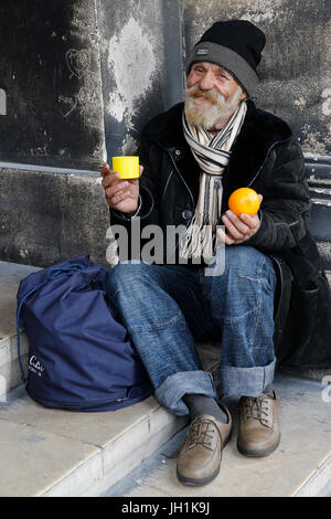 Beggar and beggar Stock Photo - Alamy
