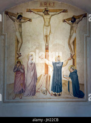 Crucifixion with St. Dominic 1442 by Fra Angelico Stock Photo - Alamy