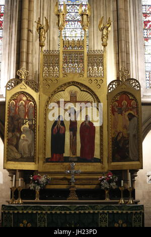 Holy trinity altarpiece Stock Photo - Alamy