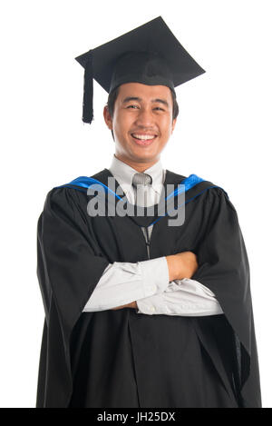graduate student or bachelor with white board Stock Photo - Alamy