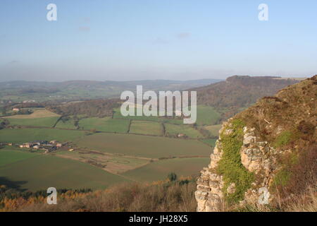 Views from the top of Sutton Bank Stock Photo - Alamy