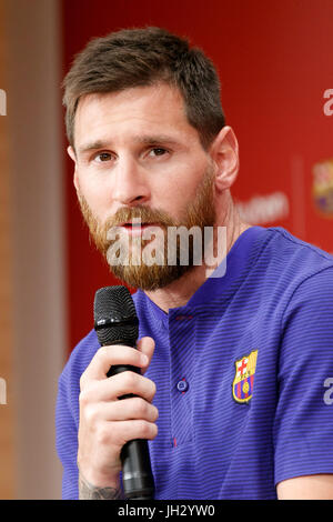 Rakuten, FC Barcelona, Lionel Messi, July 13, 2017, Tokyo, Japan Stock ...