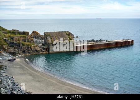 Dean Quarry, near St Keverne; Lizard Peninsula, Cornwall, England, UK ...