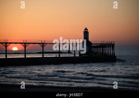 Images of the historic, iconic Michigan City lighthouse at Washington ...