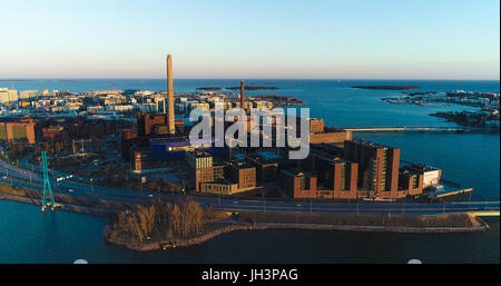 The Ruoholahti canal at night, in Helsinki, Finland Stock Photo - Alamy