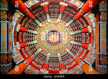 Ceiling of The Temple of Heaven in Beijing China Stock Photo - Alamy