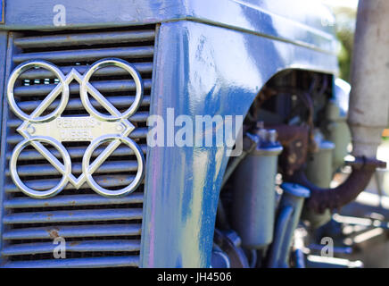 tractor badge on a old tractor Stock Photo - Alamy