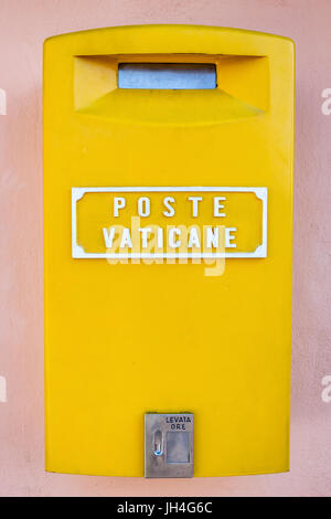 Vatican Post Box on the roof of St Peters Basilica Rome in Italy Stock ...