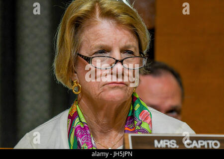 U.S. Senator Shelley Moore Capito (R-WV) speaks to reporters after the ...