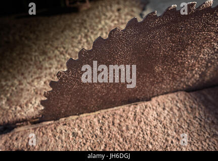 Old rusty circular saw blade background without hole Stock Photo - Alamy