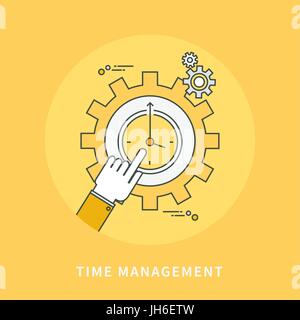 Time is money circle infographic. Vector illustration Stock Vector ...