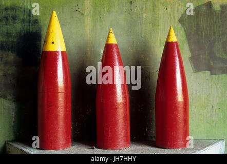 Artillery shells in Fort Hayden battery, Salt Creek County Park ...