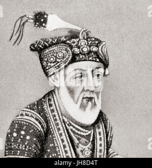 India: Portrait of Mughal Emperor Shah Jahan (5 January 1592 - 22 ...