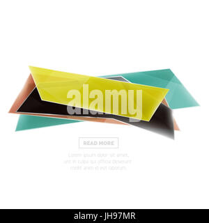 geometric shape ad promo banner. Abstract universal layout Stock Photo ...