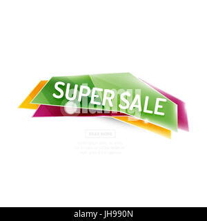 geometric shape ad promo banner. Abstract universal layout Stock Photo ...