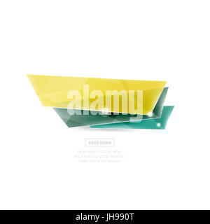 geometric shape ad promo banner. Abstract universal layout Stock Photo ...