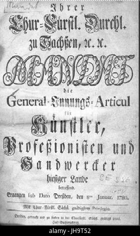 Innungs-Articul T 01 Stock Photo - Alamy