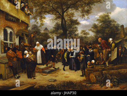 Jan Steen - the Village Wedding Stock Photo - Alamy