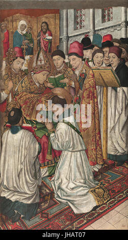 A painting depicting the biblical figures of Saint Catherine and Saint ...