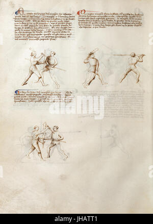Getty Ms. Ludwig XV 13 20r - Fiore dei Liberi - Combat with Dagger and ...