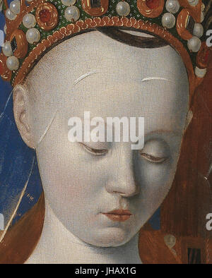 The painting 'Jean Fouquet Detalle' by the French artist Jean Fouquet ...