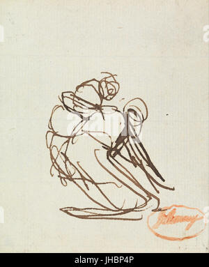 Figure Study 10, George Romney, 1734–1802, British, undated, Pen and ...