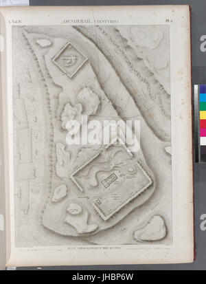 Denderah. Plan topographique des ruines (NYPL b16461786 1547849 Stock ...