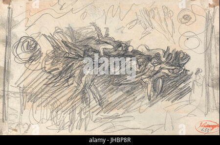 George Romney - Fake, Landscape with Witches Cavern Stock Photo - Alamy