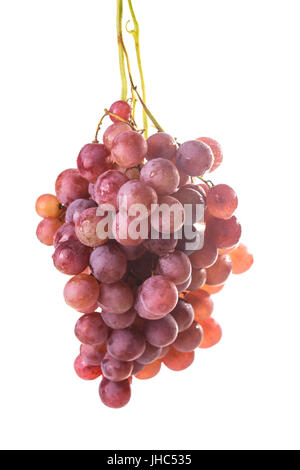 Big red grapes isolated on white background Stock Photo - Alamy