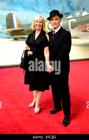 Sir Mark Rylance with his wife Claire van Kampen and her daughter ...