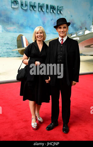 Sir Mark Rylance with his wife Claire van Kampen and her daughter ...