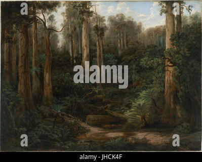 Isaac Whitehead, A Sassafras Gully, Gippsland. Circa 1870. Oil on ...