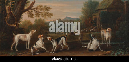 John Wootton - Releasing the Hounds Stock Photo - Alamy
