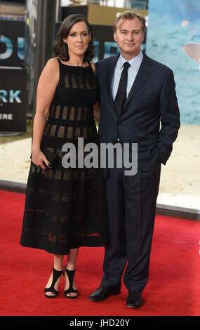 Director Christopher Nolan (L) and Producer Emma Thomas attend the 90th ...