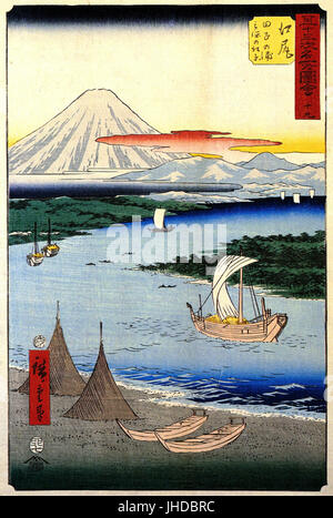 The station Ejiri by Hiroshige Stock Photo - Alamy